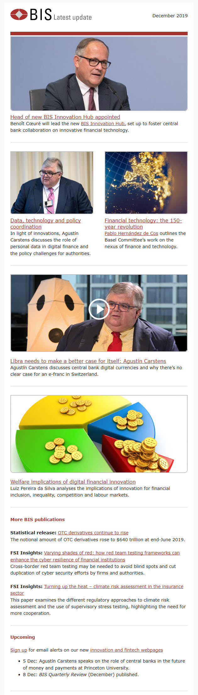 BIS monthly newsletter