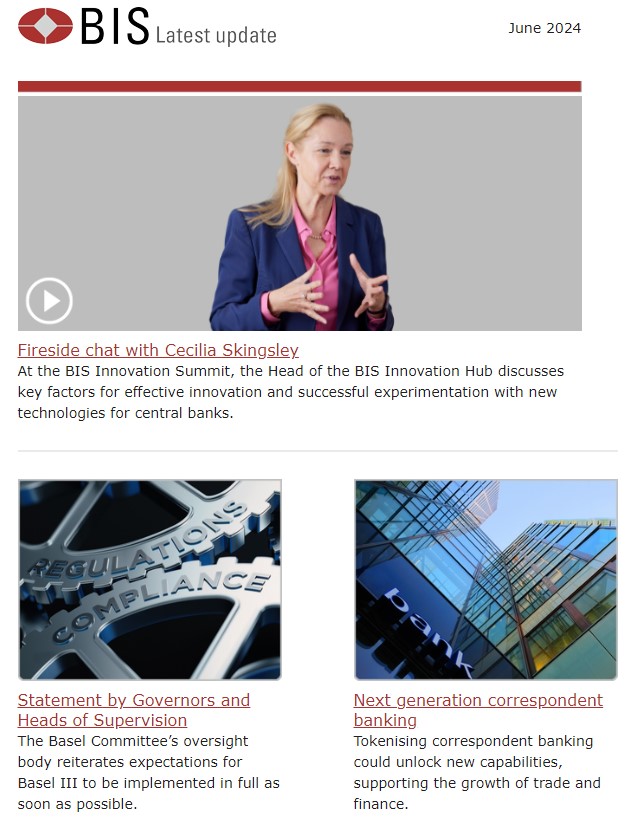BIS monthly newsletter